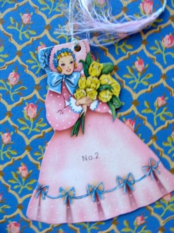 Antique Ephemera Die Cut Tally Paper Doll Table Number - Etsy