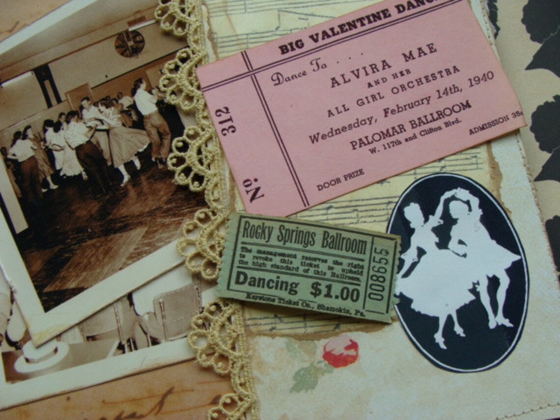 6 Antique Antique Ballroom Dancing Tickets - Etsy Canada