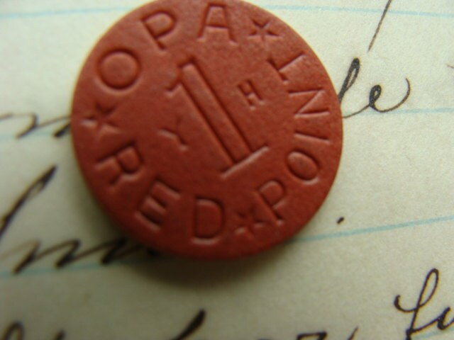 5 WW2 1940s Red Ration Tokens - Etsy
