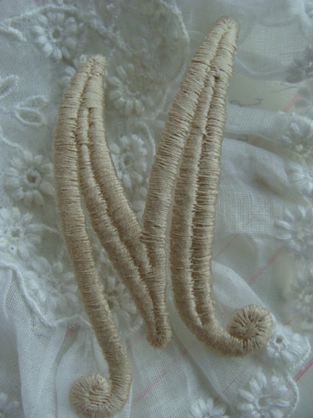 Vintage Victorian Embroidered Monogram Calligraphy Script Letter M - Etsy