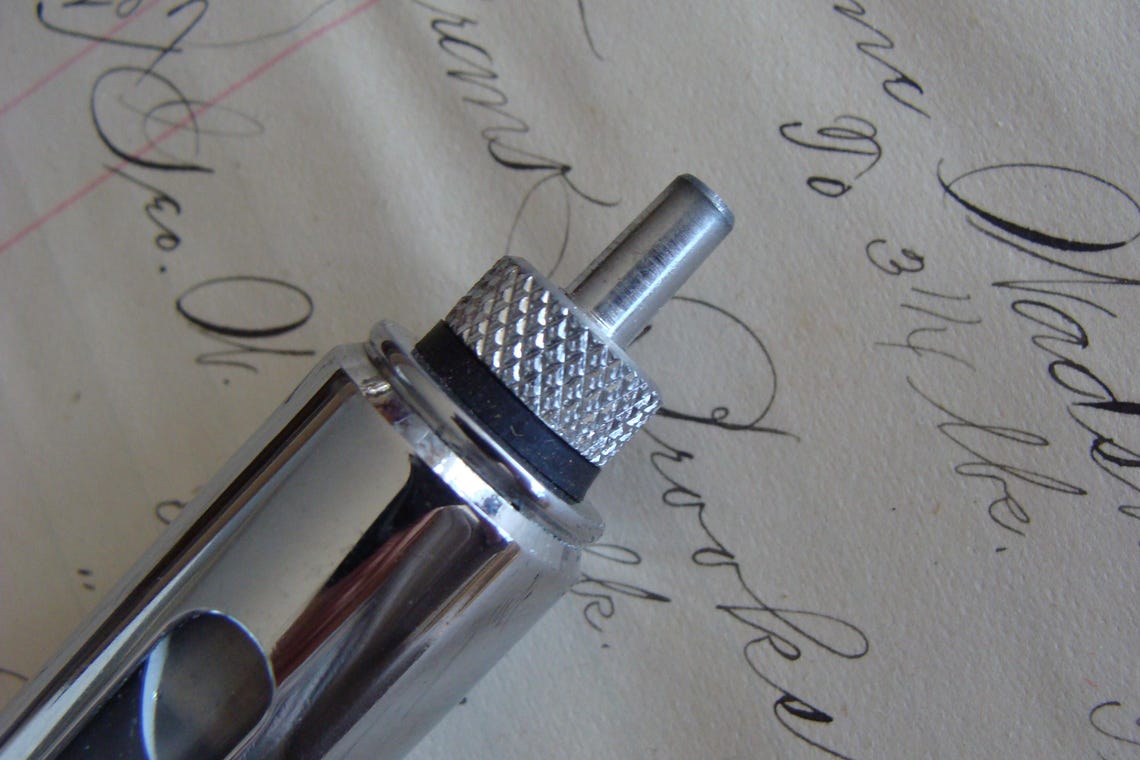 Rare Large Vintage Medical Hypodermic Glass and Metal Syringe - Etsy
