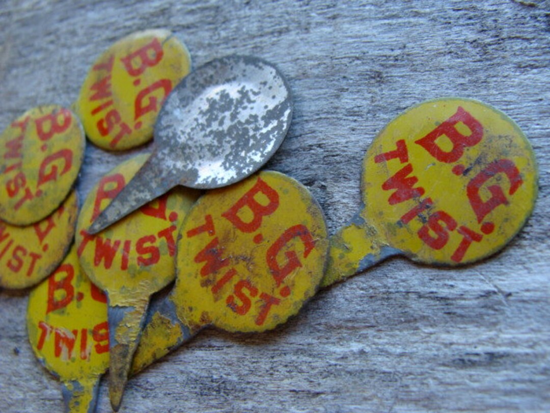 Antique Tin Lithograph Tobacco Tag - Etsy