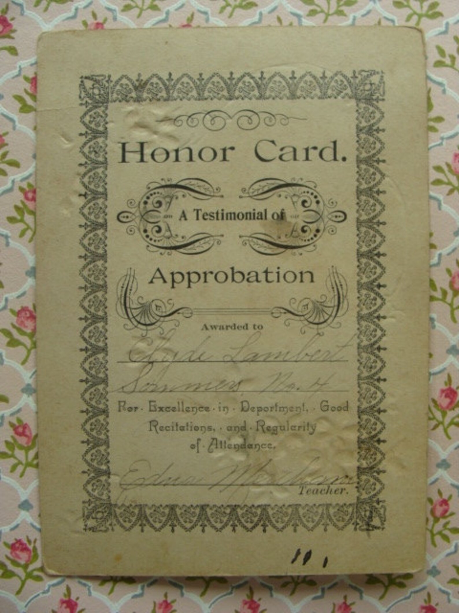Antique 1800s Gorgeous Victorian Reward of Honor Merit Trade - Etsy