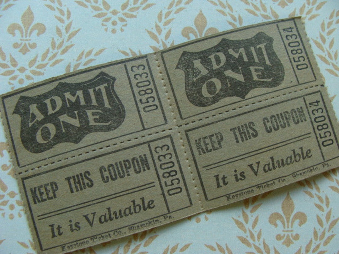 Dozen Gorgeous Steampunk Ephemera 1900s Rare Antique Tickets Limited ...