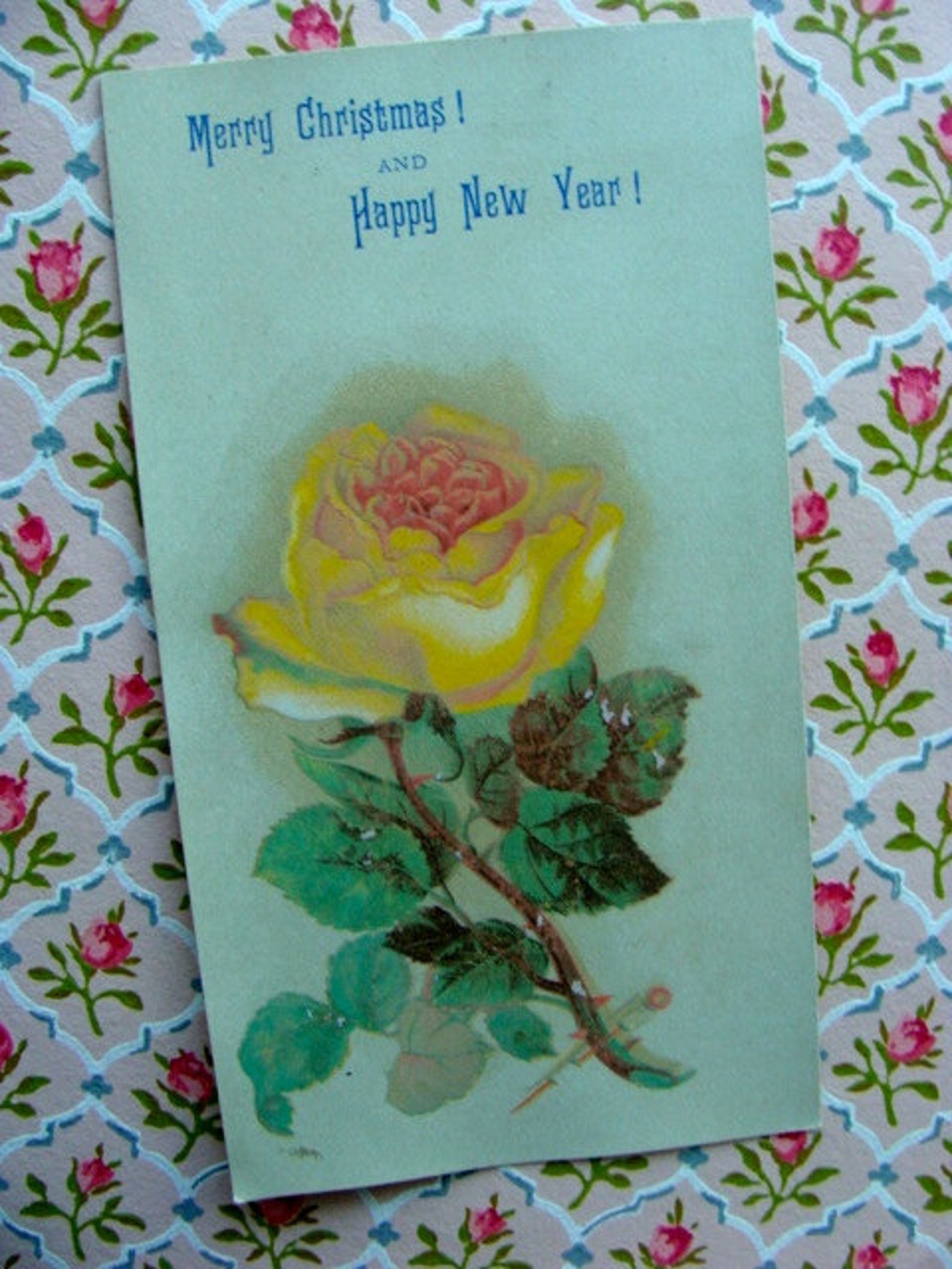 Antique 1800s Christmas Stunning Trade Lithograph Trading Card | Etsy