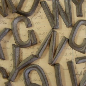 1 Gorgeous Antique Lead Letter - Etsy