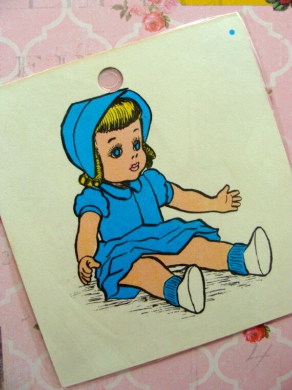 Vintage Doll Flash Card Studio Decor Display | Etsy