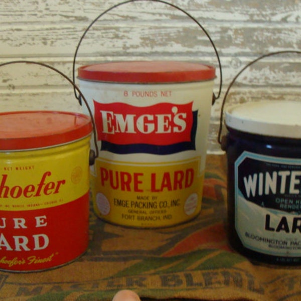 Lard Tin - Etsy