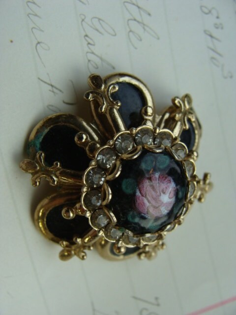 Gorgeous Highly Detailed Feminine Vintage Hand Painted | Etsy