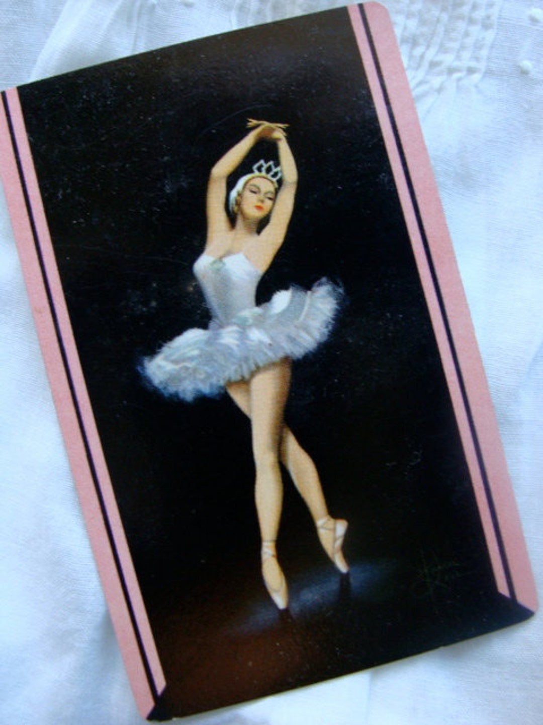Antique Ballerina Ballet Dancer Very French Ballet Trade Playing Cards ...