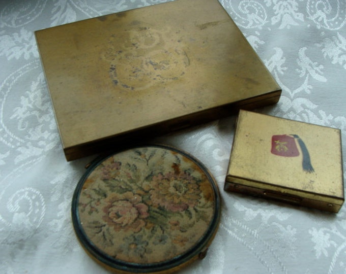 Antique Art Deco Beautiful Victorian Compacts N028 - Etsy