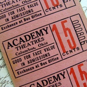 5 Carnival Circus Rides Awesome 1950s 15 Cent Nostalgic Antique Tickets ...