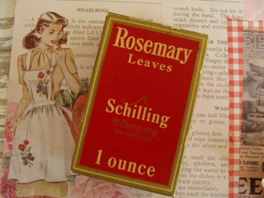 Vintage Farmhouse Rare Rosemary Box - Etsy