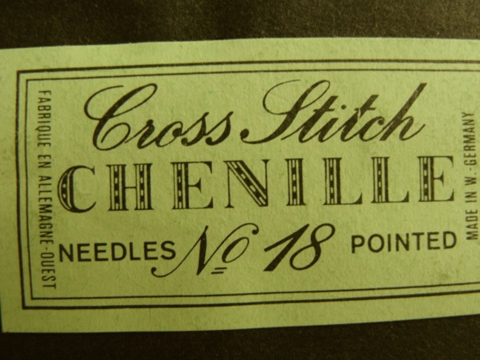 Antique German Embroidery Needles N018 Pointed Western - Etsy