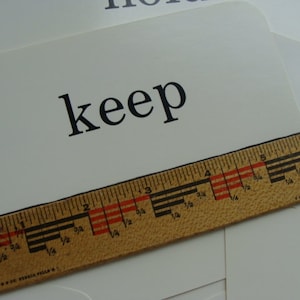 Six Vintage Antique 1970s Word Flash Cards - Etsy