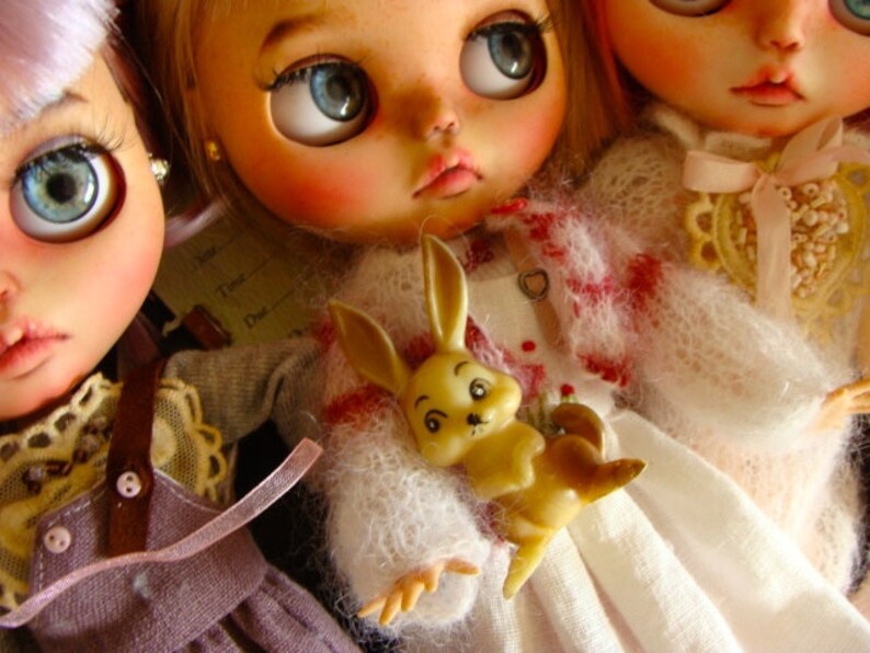 One Vintage Kitsch Adorable Big Eyed Celluloid Bunny Rabbit - Etsy