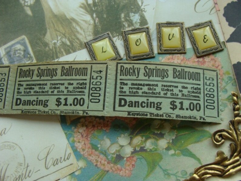 6 Antique Antique Ballroom Dancing Tickets - Etsy Canada