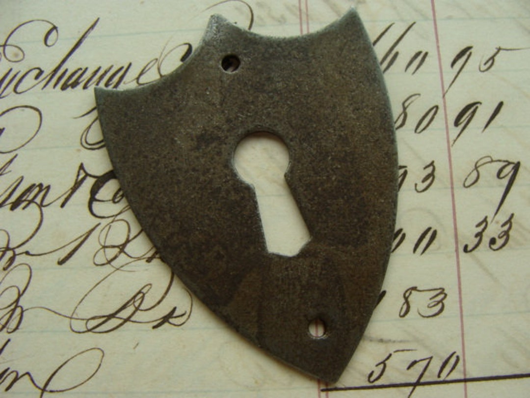 One Victorian Gothic Large Antique Key Hole Escutcheon Hardware - Etsy