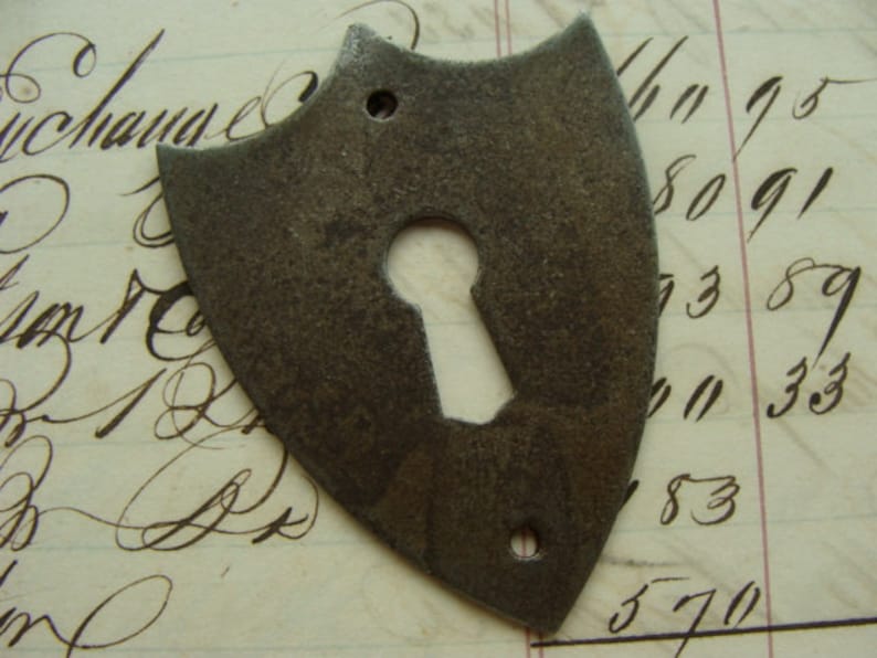 One Victorian Gothic Large Antique Key Hole Escutcheon | Etsy