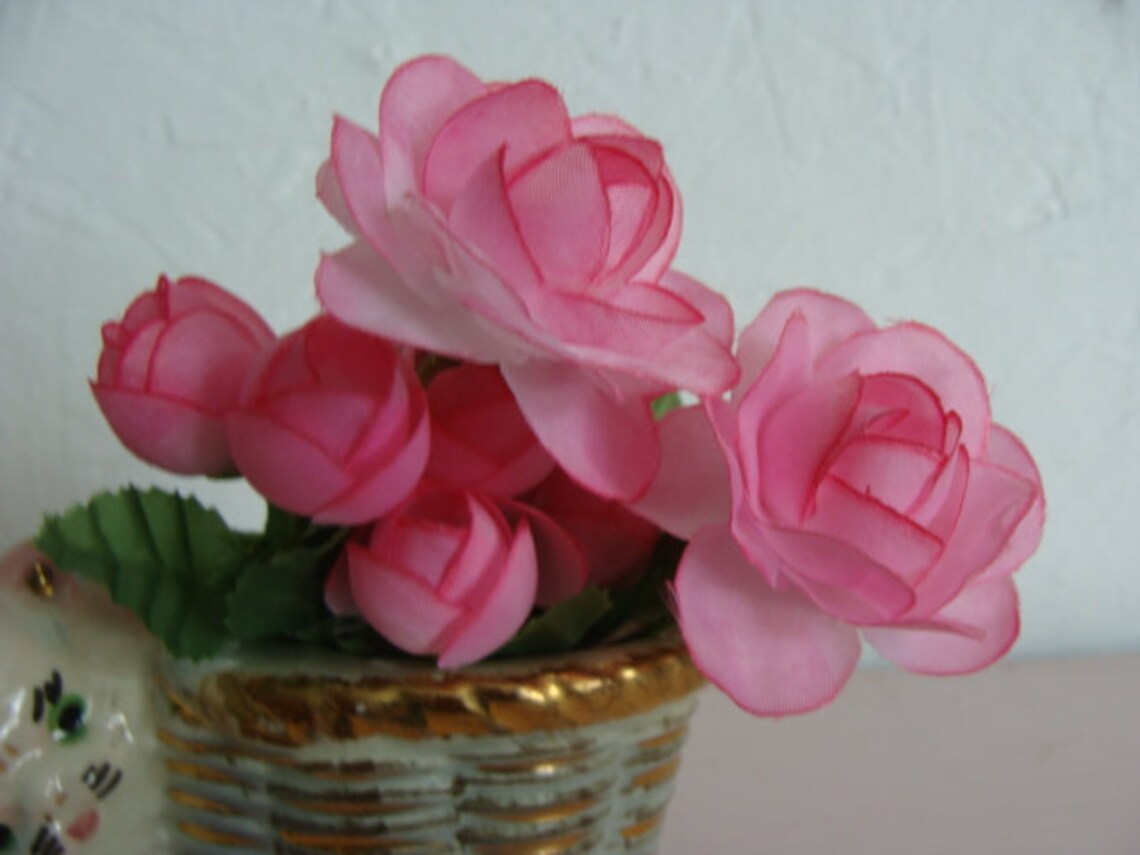 Vintage Kitsch 1960s Pretty Pink and Blue Roses Picks Mixed | Etsy