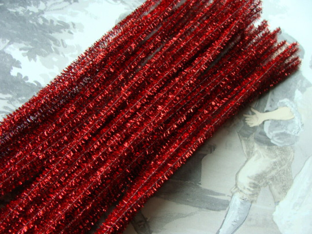 One Dozen German Tinsel Sticks Pipe Cleaners - Etsy