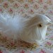 Vintage White Decor Beautiful Frilly White Feathered Bird for Christmas ...