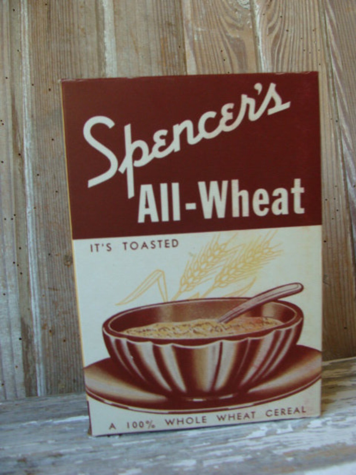 Rare Vintage Farmhouse Unused Wheat Box Mint Condition Great | Etsy