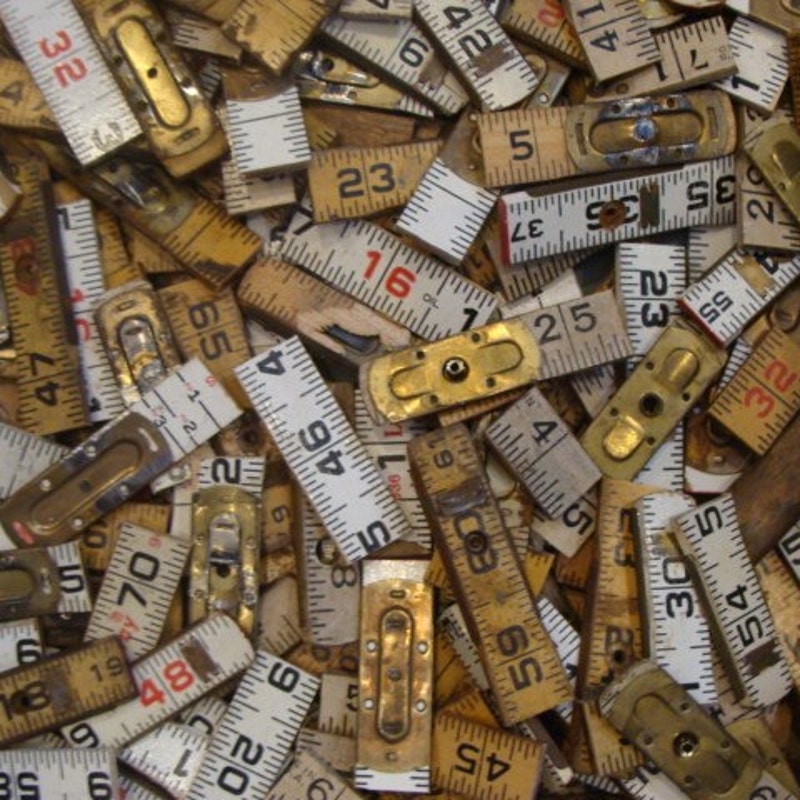 Vintage Metal Ruler - Etsy