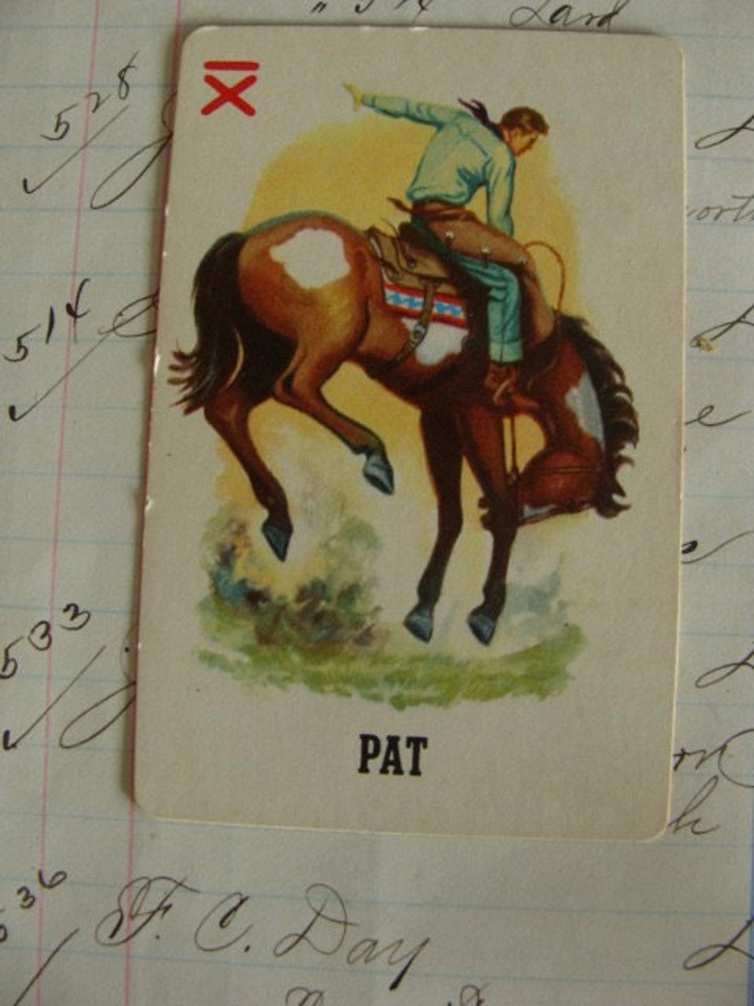 Rare Vintage Farmhouse Cowboy Flash Trade Card Pat - Etsy
