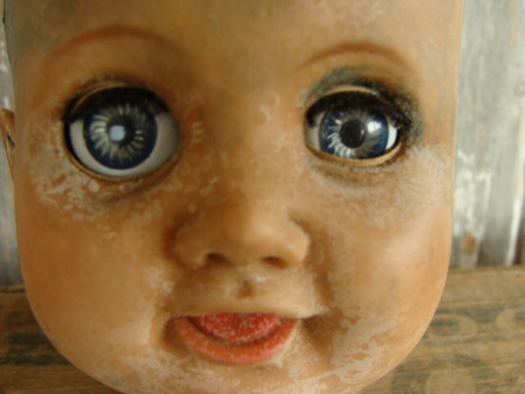 Vintage Morbid Doll Head - Etsy