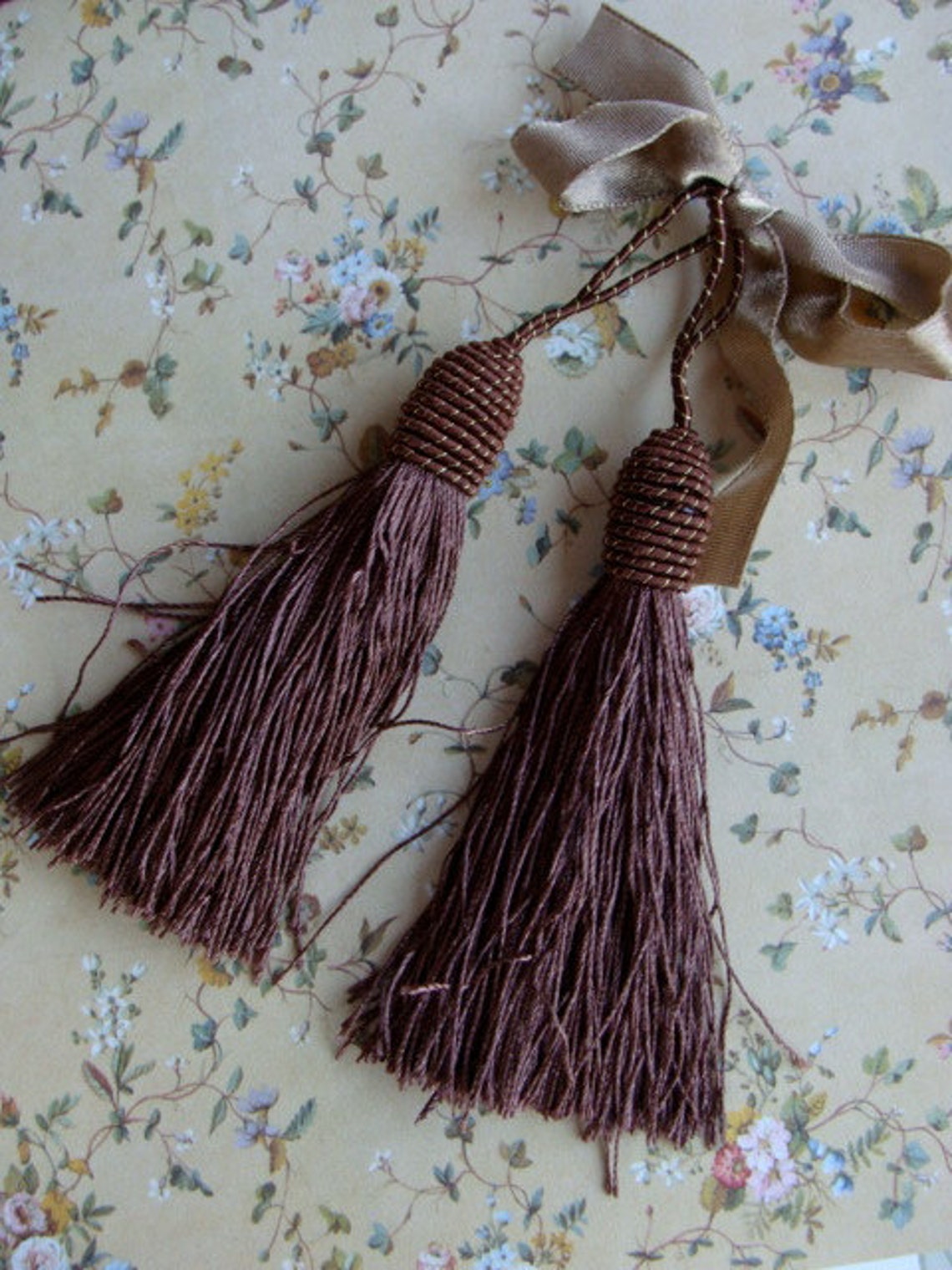 Pair of Scrumptious Chocolate Brown Tassels | Etsy