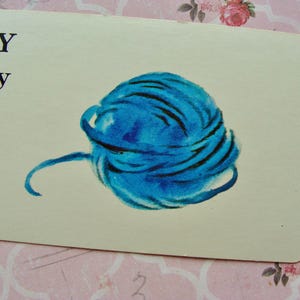 Vintage Yarn Flash Card 62 Years Old Vintage Sewing Decor Display - Etsy