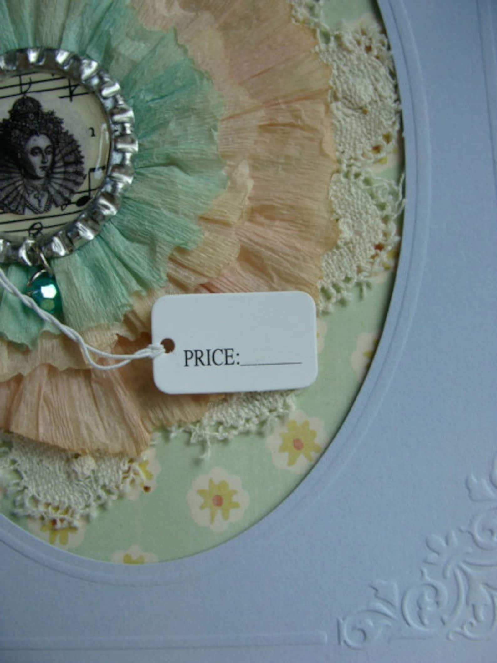 Vintage Sweet Small String Two Sided Tags Dozen Vintage - Etsy