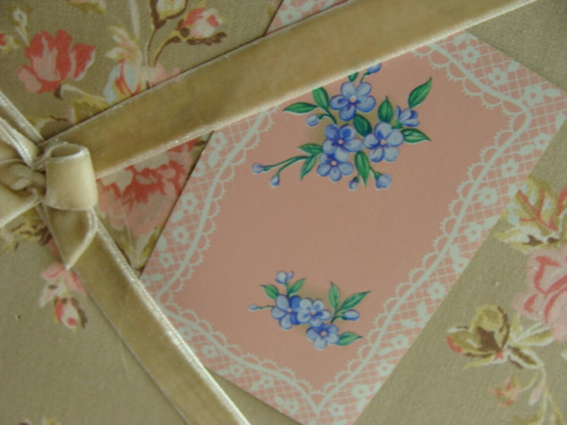 Antique Pink Roses and Silhouette Lace Playing Cards Lot | Etsy