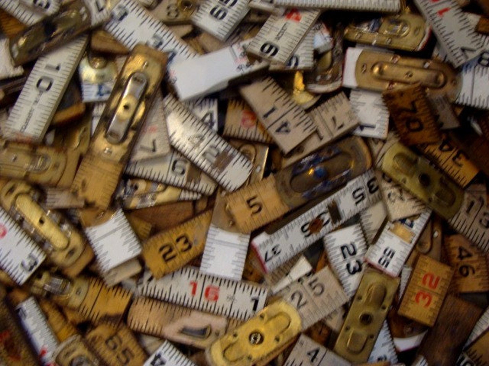 One Dozen Very Vintage Expandable Folding Ruler Pcs - Etsy