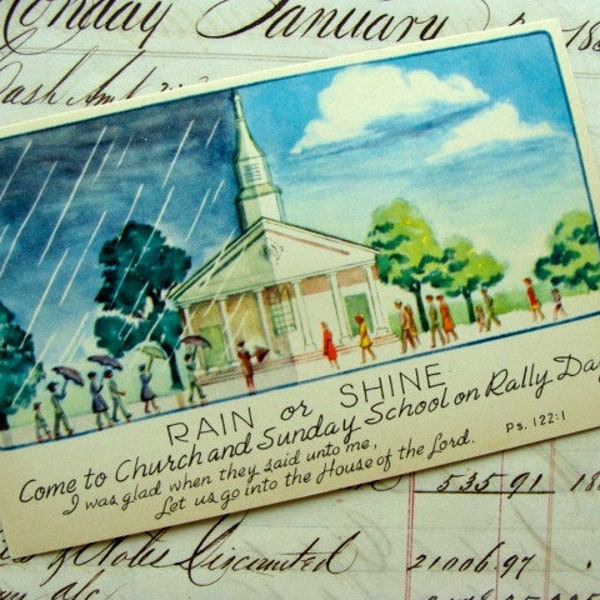 Church Attendance Cards - Etsy