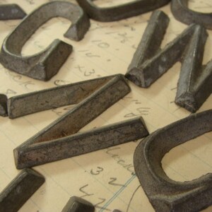 1 Gorgeous Antique Lead Letter - Etsy