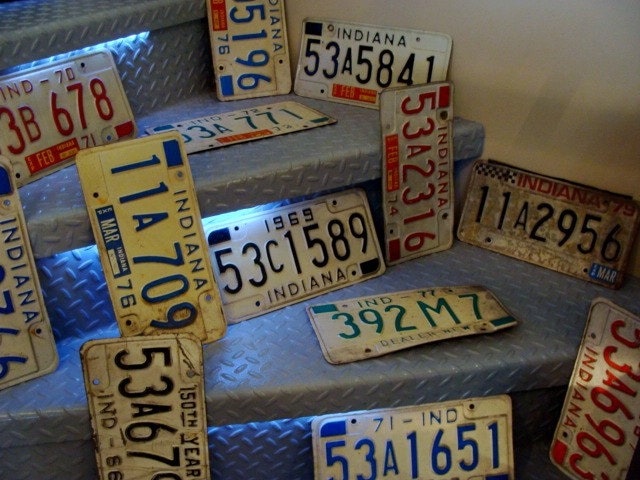 One Vintage License Plate From the 1970s | Etsy