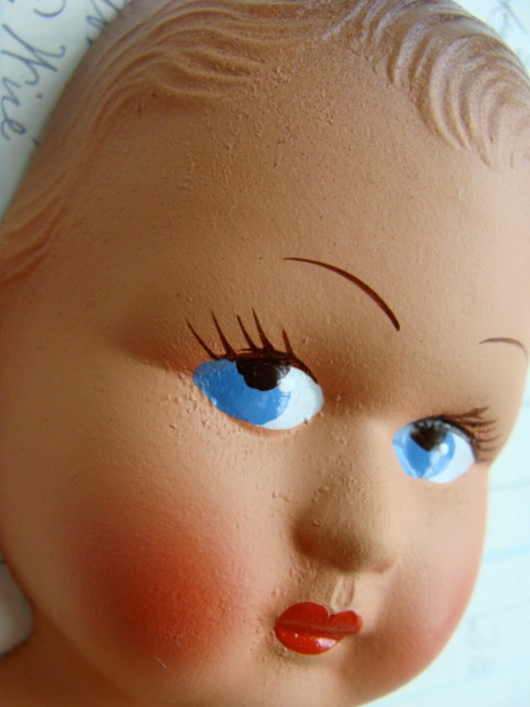 Antique French Paper Mâché Doll Head - Etsy
