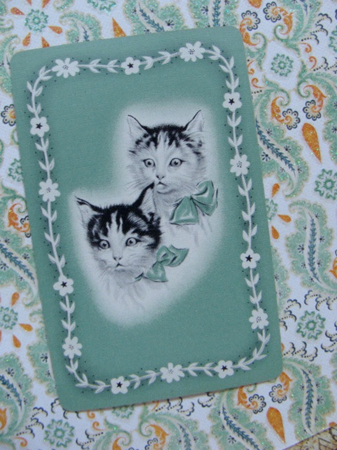 Vintage Antique Cat Kittens Trade Playing Cards - Etsy