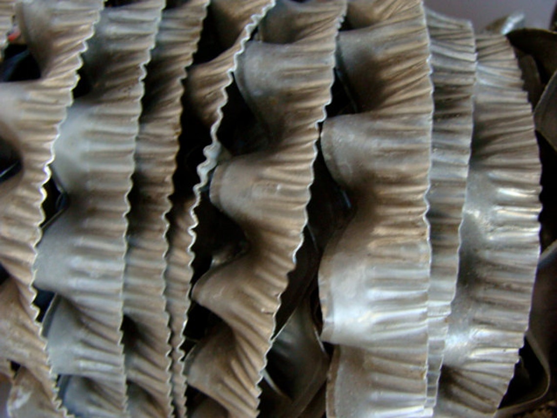 Stunning Vintage Salvaged Metal Ruffled Lace for Steampunk and | Etsy