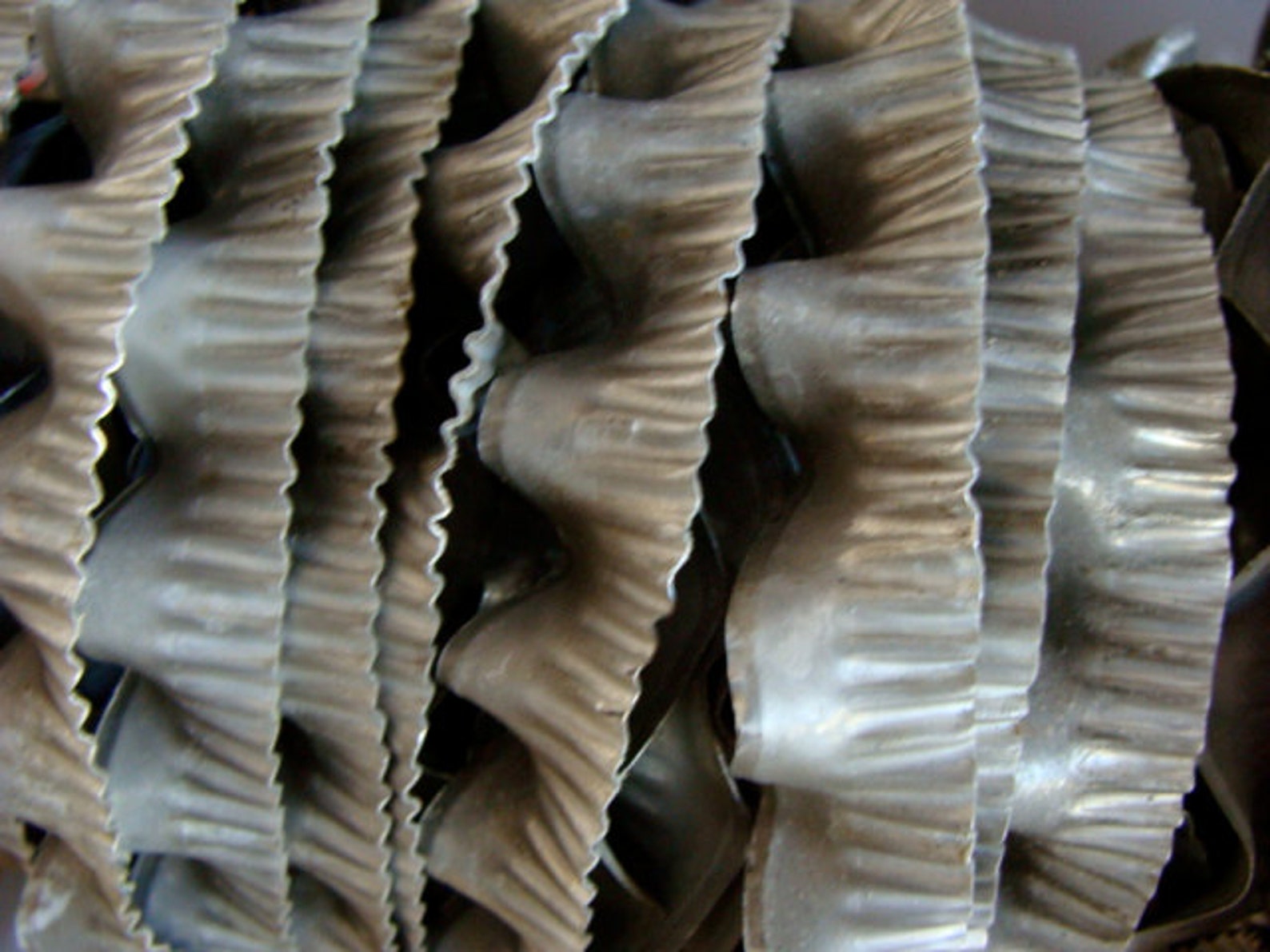 Stunning Vintage Salvaged Metal Ruffled Lace for Steampunk and ...