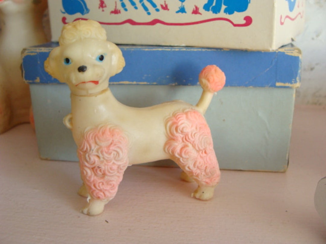 Rare 1940s Very Vintage French Pink Poodle With Squeak No Longer ...