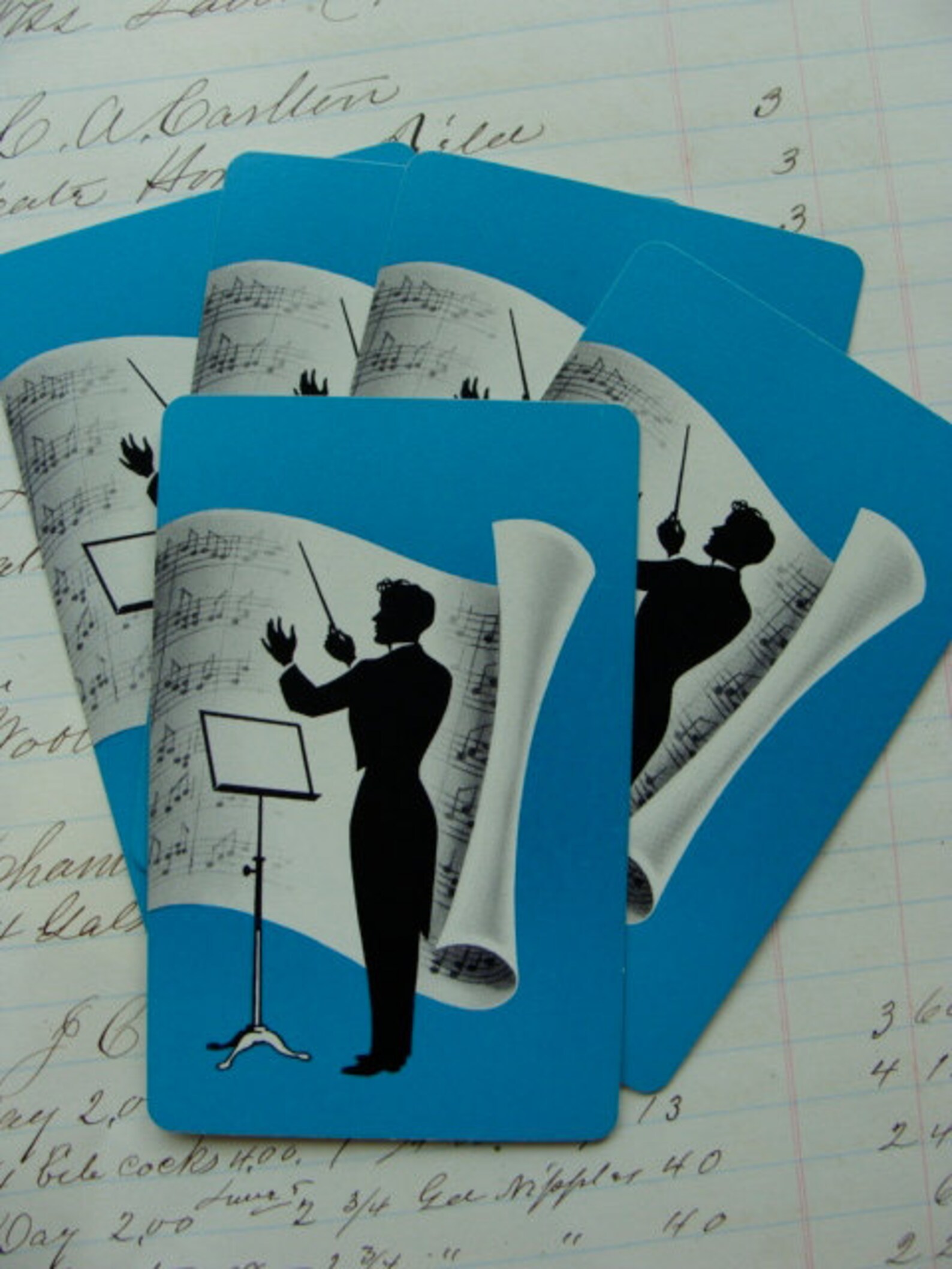 Stunning Antique Silhouette Opera Card Lot - Etsy