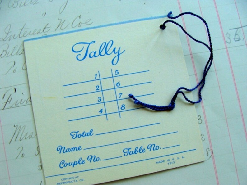 6 Beautiful Antique Art Deco Unused Tally Cards Lot Tallies Wonderful ...