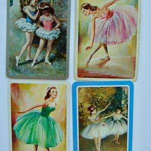 Antique Ballerina Ballet Dancer Very French Ballet Trade Playing Cards ...