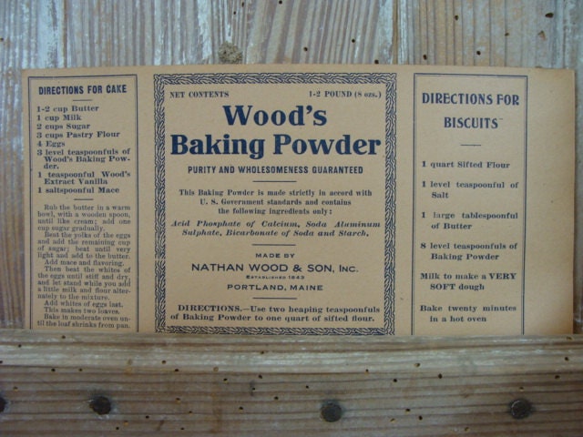 Antique Farmhouse Vintage Bakery Cake and Bisquits Recipe | Etsy