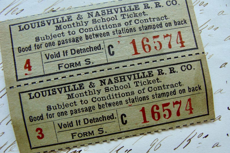 6 Rare and Pretty Antique 1930s Louisville and Nashville R R Co Monthly ...