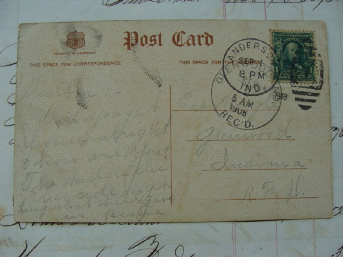 Antique 1908 Punch Style Postcard - Etsy