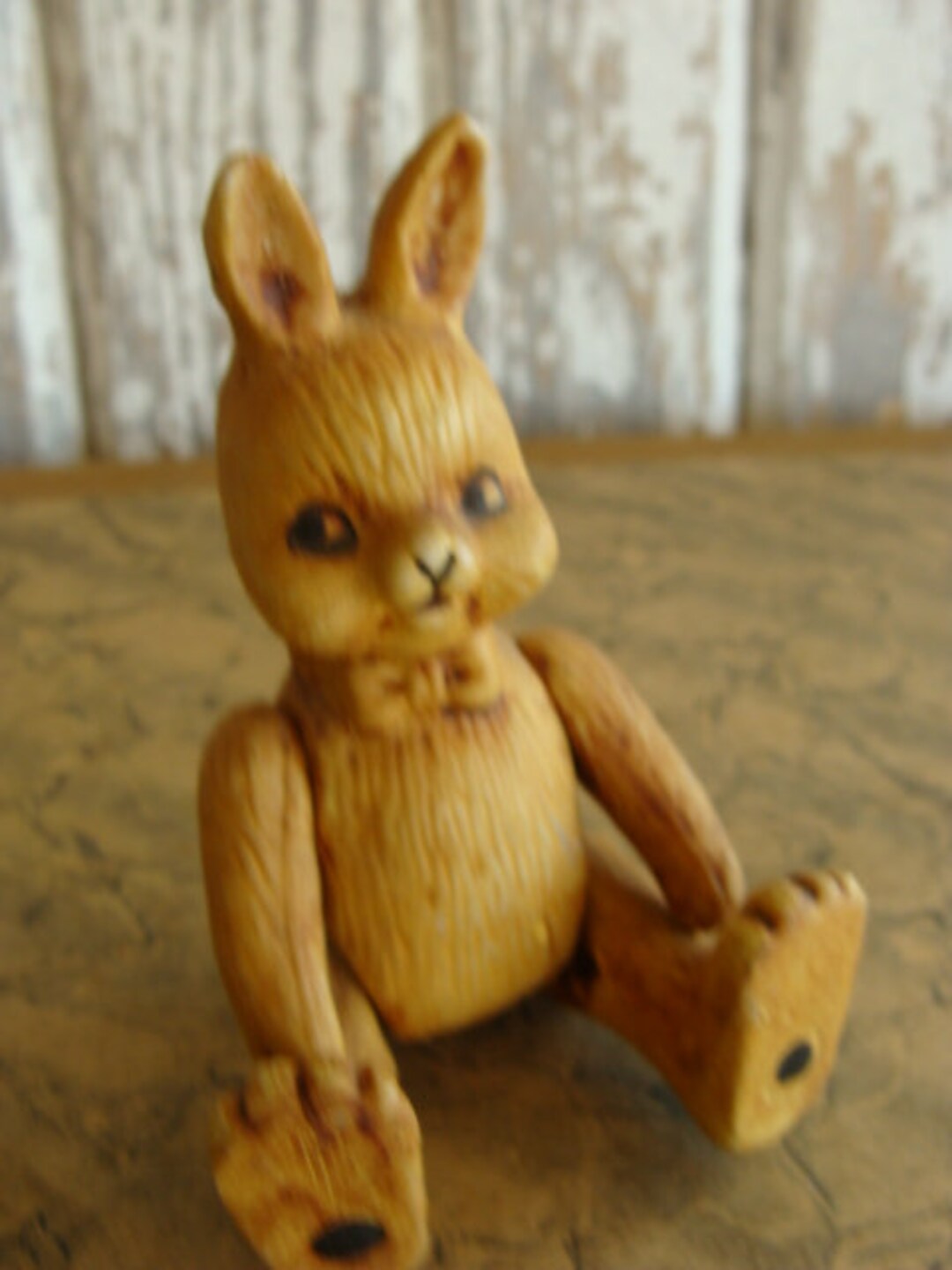 Rare Vintage Jointed Bunny Bisque Doll - Etsy